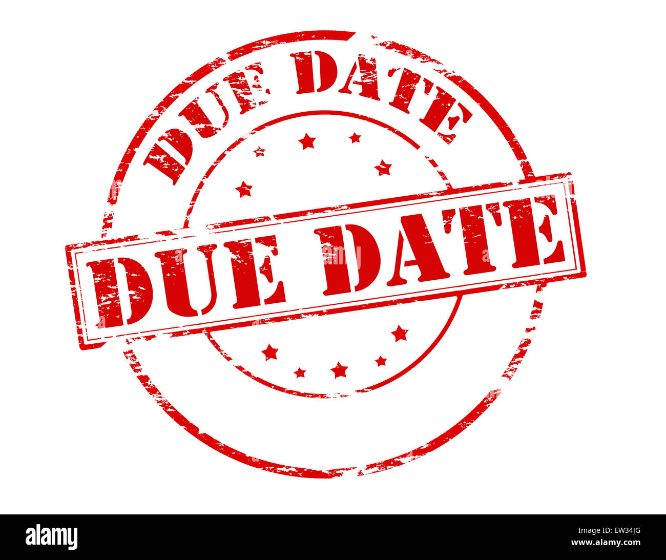 Rubber stamp with text due date inside, illustration Stock Photo - Alamy