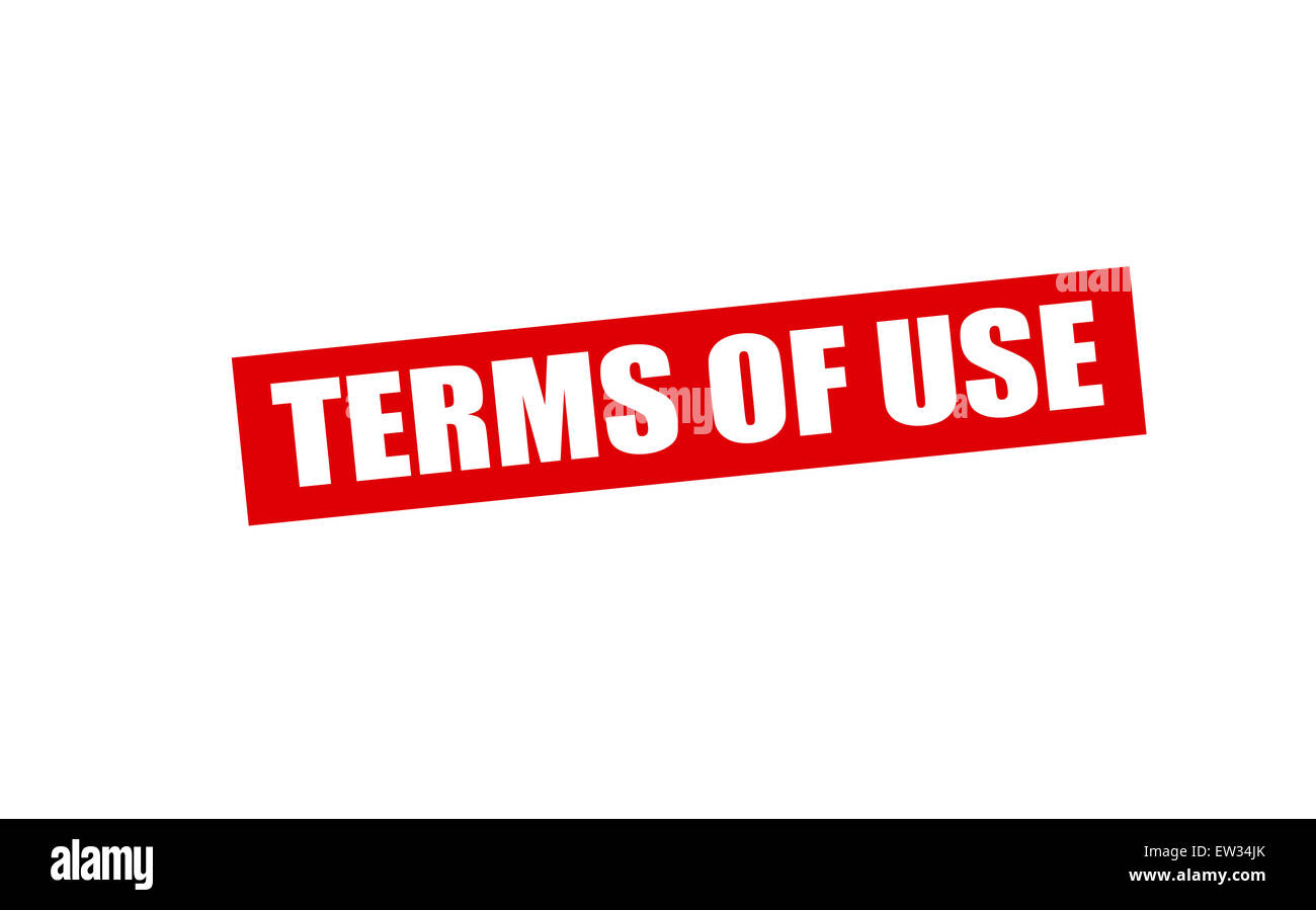 Rubber stamp with text terms of use inside, illustration Stock Photo ...