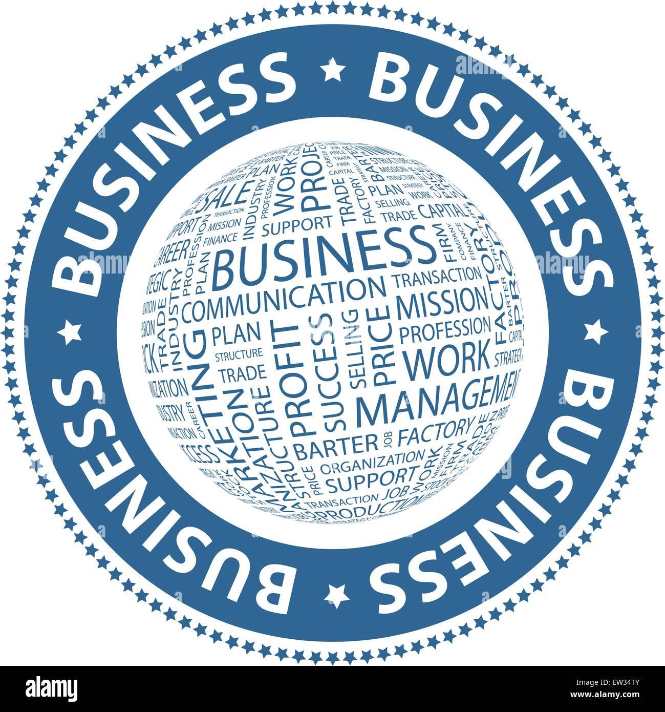 BUSINESS. Word cloud illustration. Tag cloud concept collage Stock ...