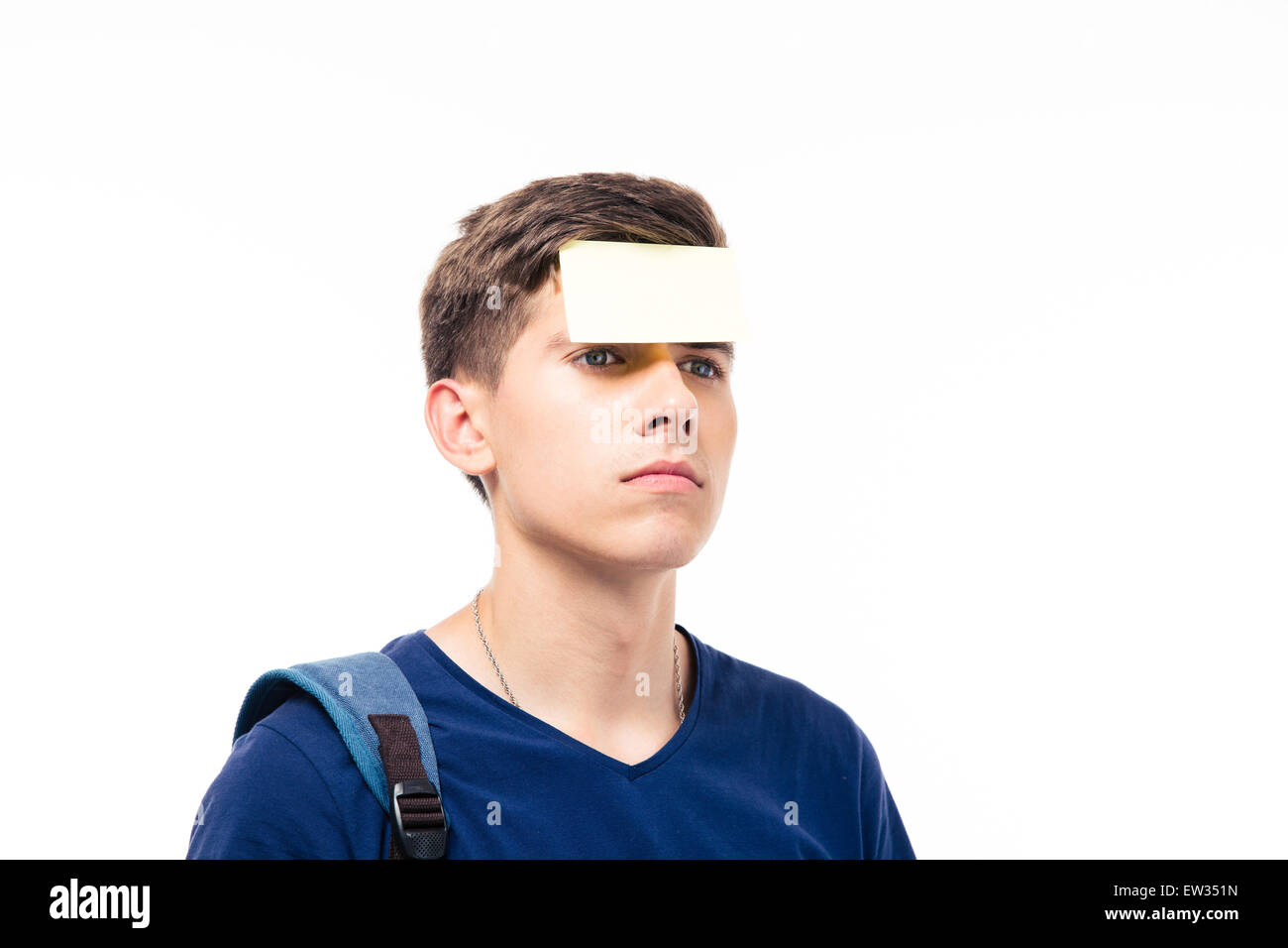 Man thinking isolated label hi-res stock photography and images - Alamy