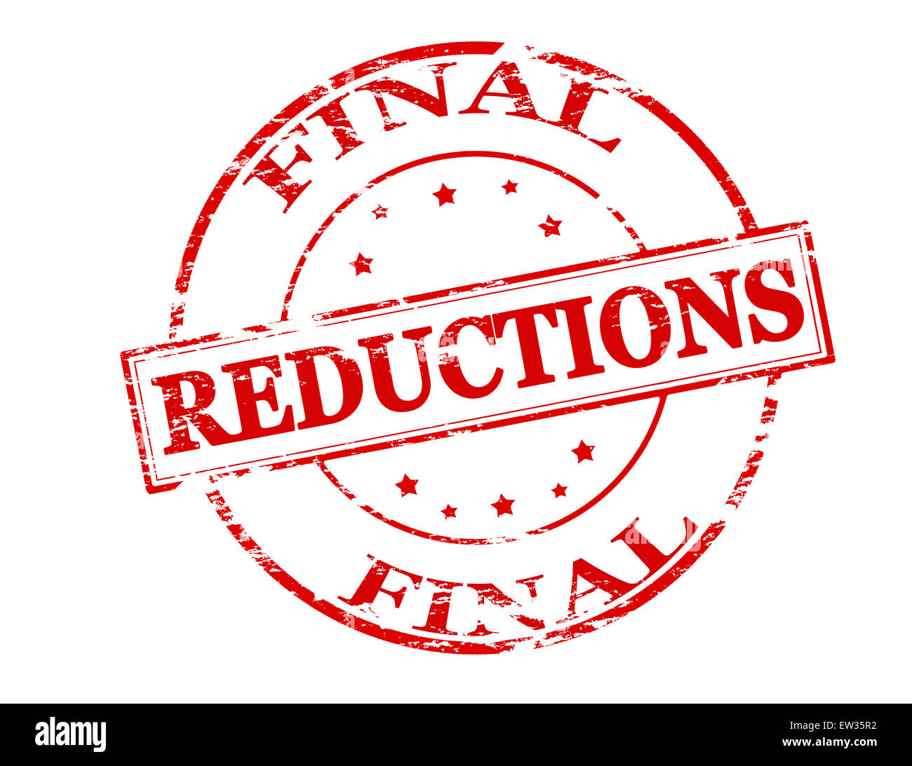 Rubber stamp with text final reductions inside, illustration Stock ...