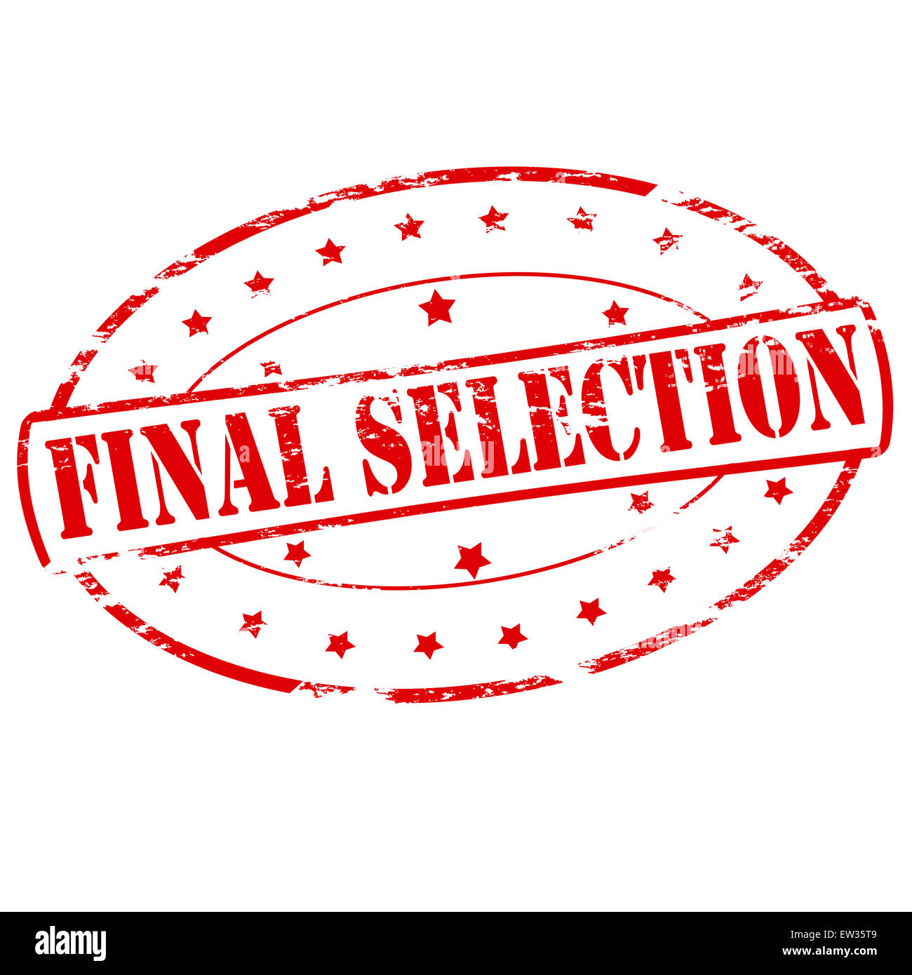 Rubber stamp with text final selection inside, illustration Stock Photo ...