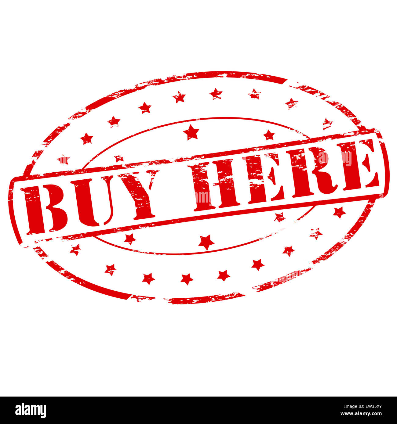 Rubber stamp with text buy here inside, illustration Stock Photo - Alamy