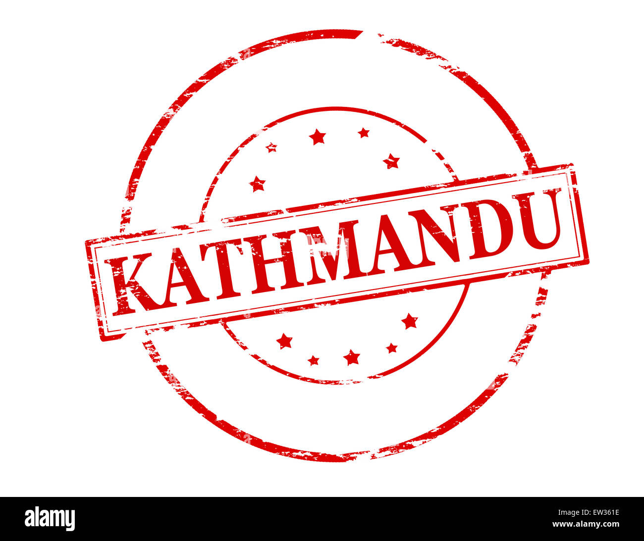 Rubber stamp with word Kathmandu inside, illustration Stock Photo - Alamy