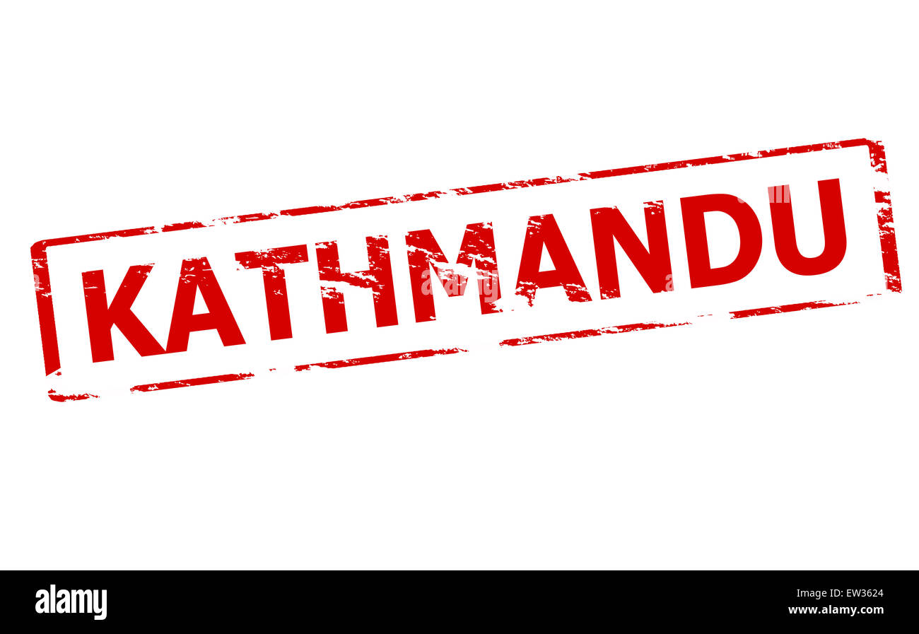 Rubber stamp with word Kathmandu inside, illustration Stock Photo - Alamy