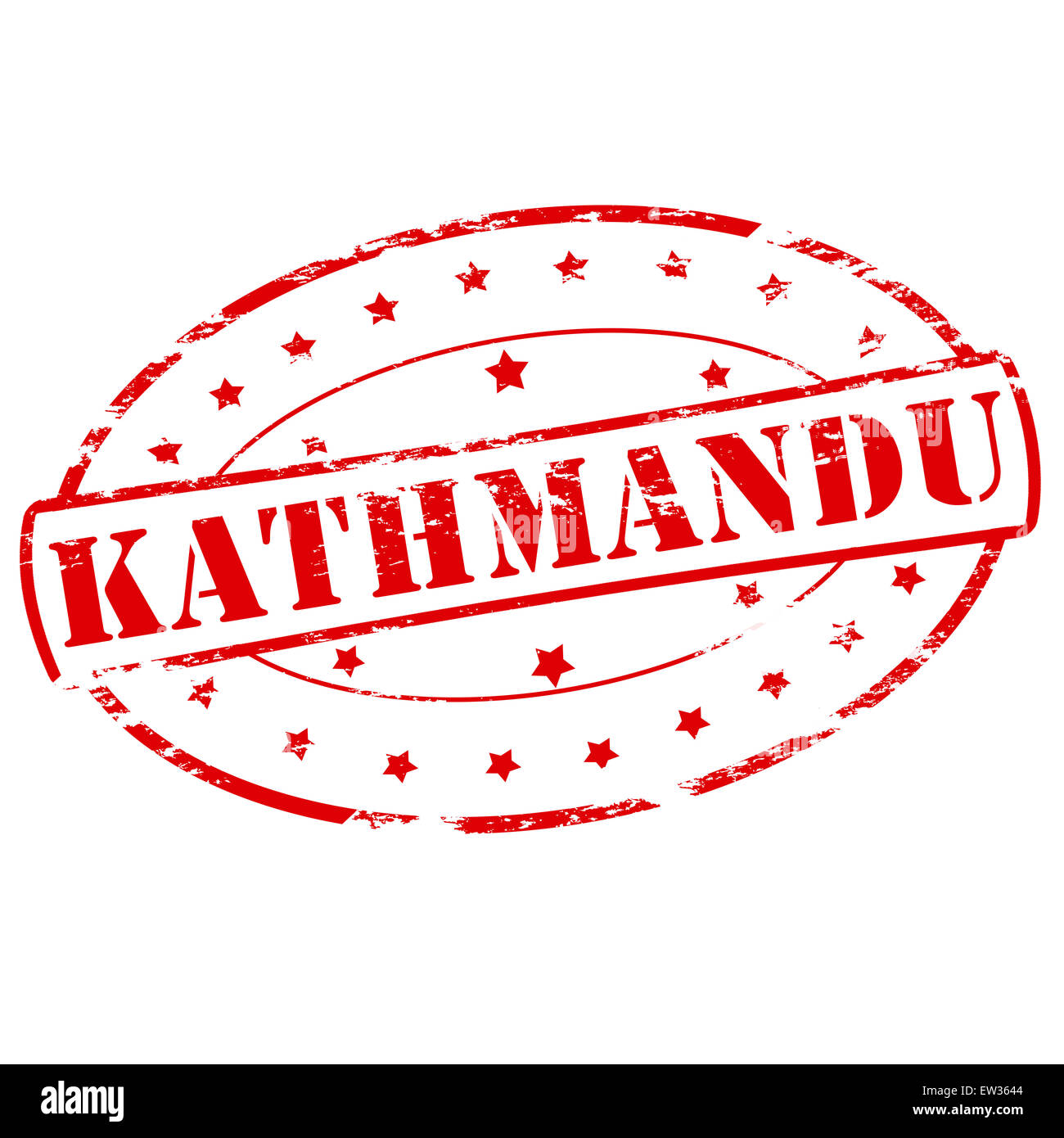 Rubber stamp with word Kathmandu inside, illustration Stock Photo - Alamy