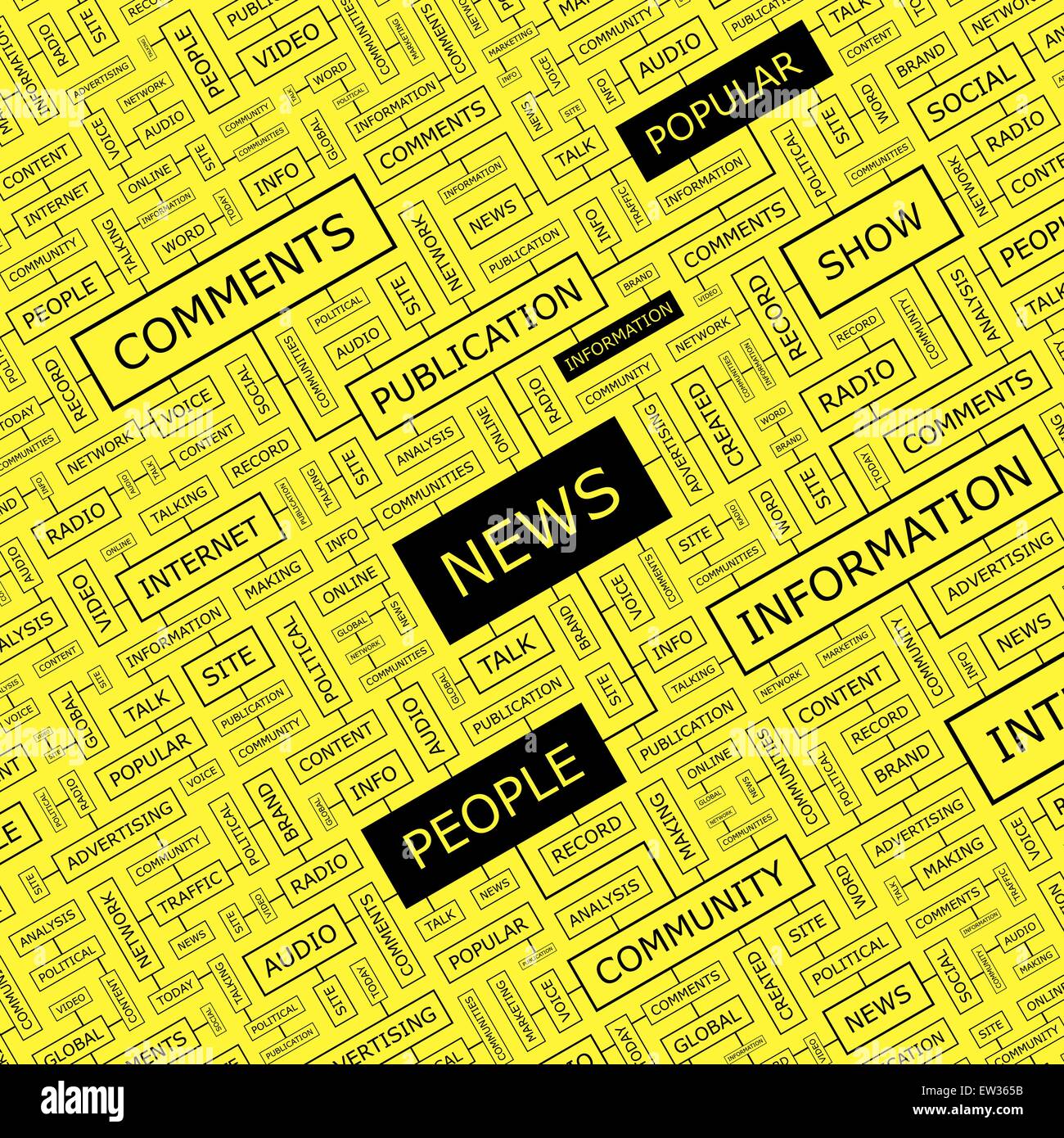 Media news collage Stock Vector Images - Alamy