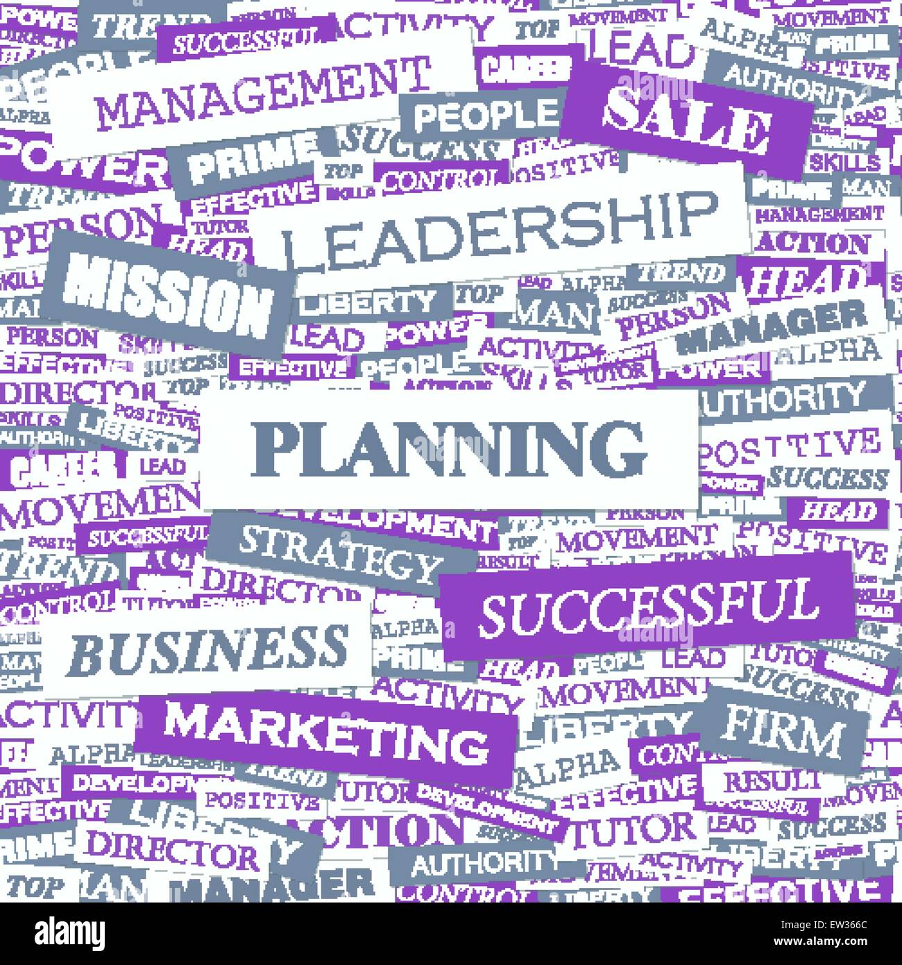 PLANNING. Concept illustration. Graphic tag collection. Wordcloud ...