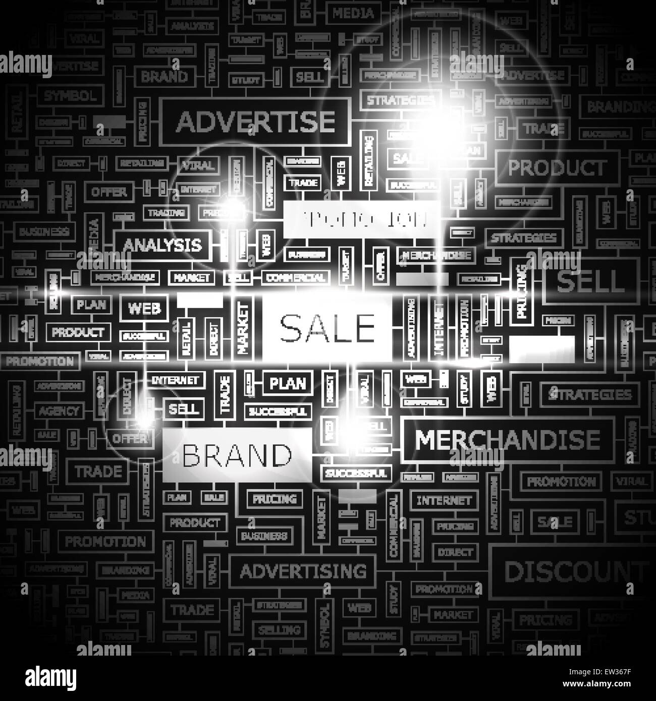 SALE. Word cloud illustration. Tag cloud concept collage. Usable for ...
