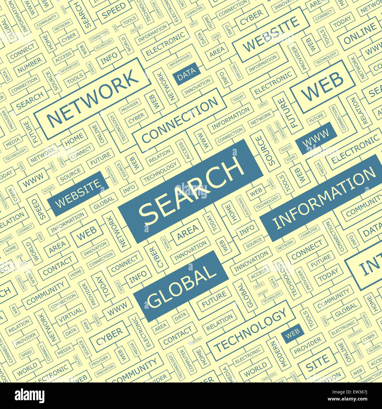 Graphic representation computer network Stock Vector Images - Alamy