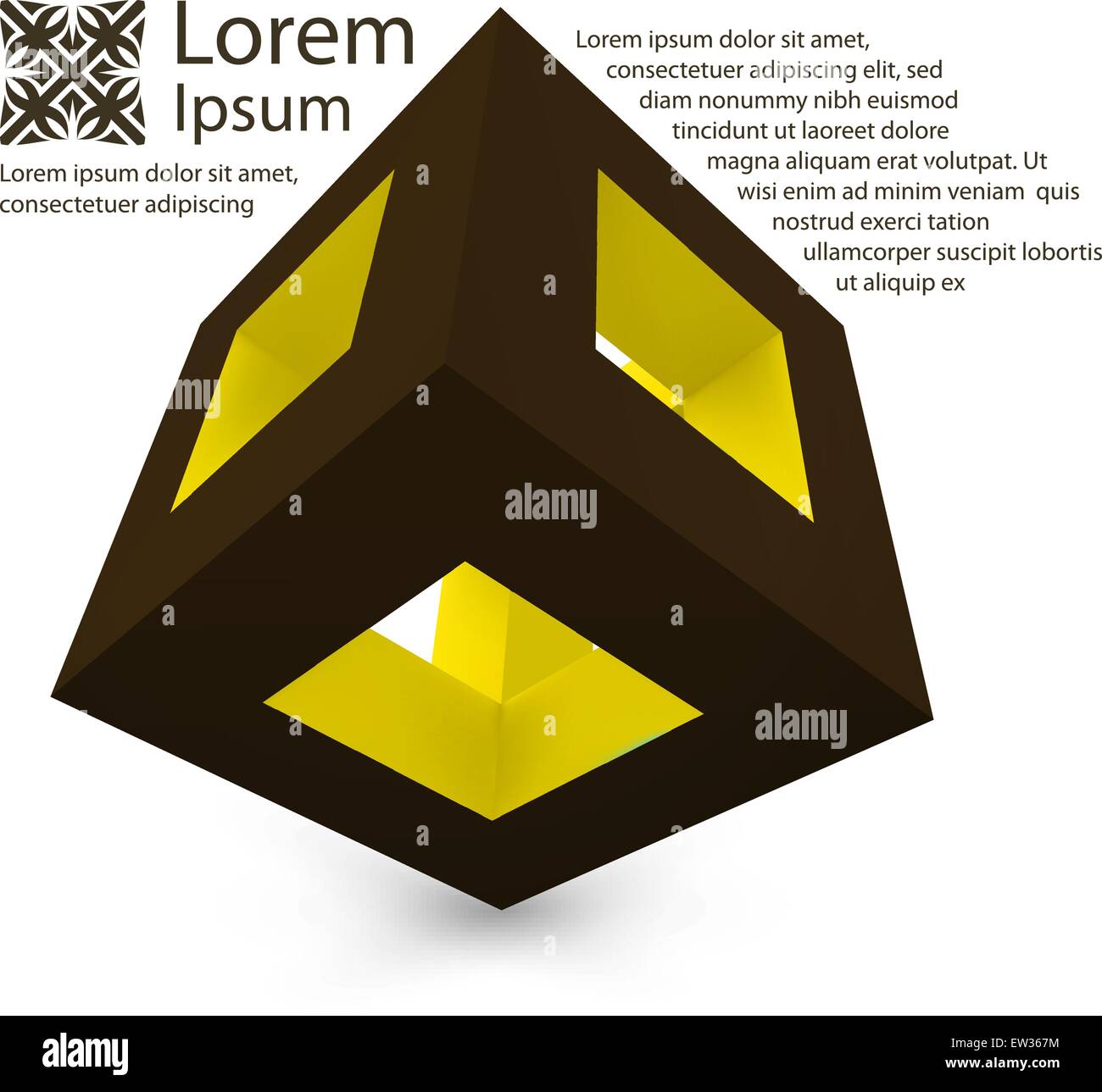 3d concept illustration. Usable for different business design Stock ...