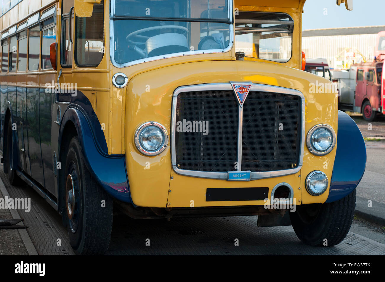 Vintage British buses Stock Photo - Alamy