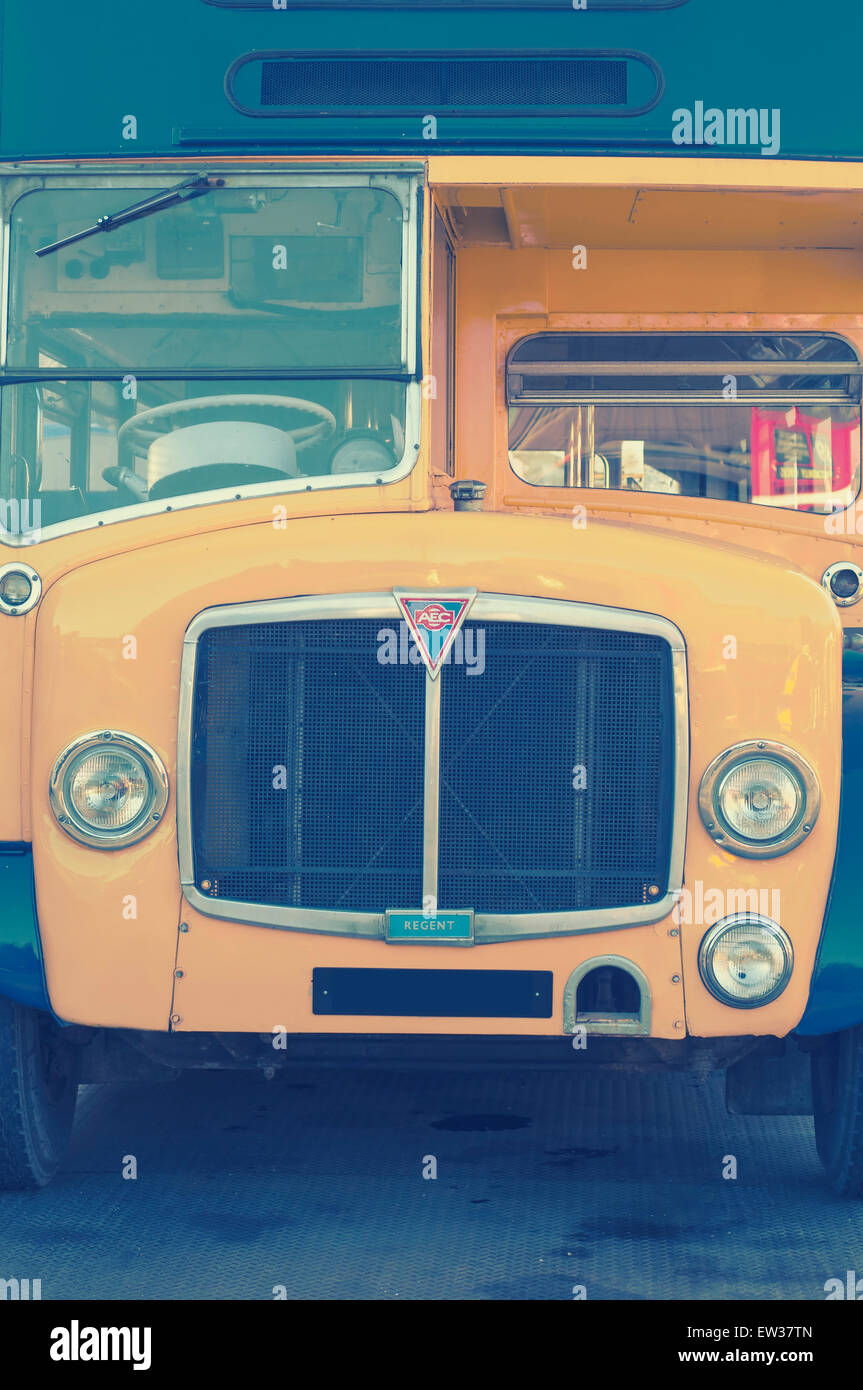 Vintage British buses Stock Photo - Alamy