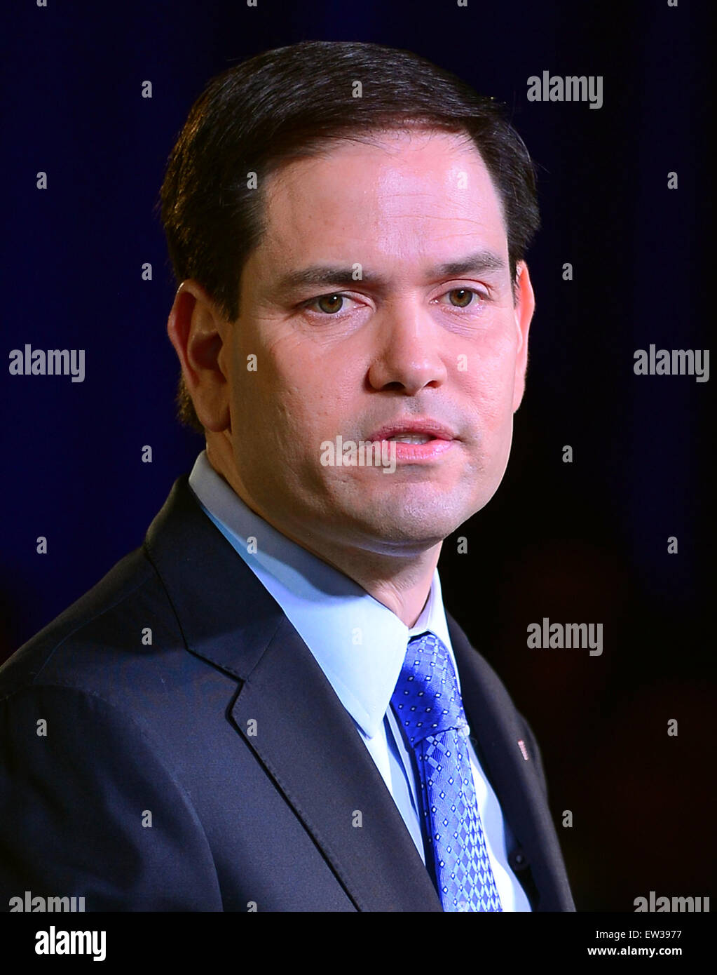 Republican Florida U.S. Senator Marco Rubio speaks as he announces his ...