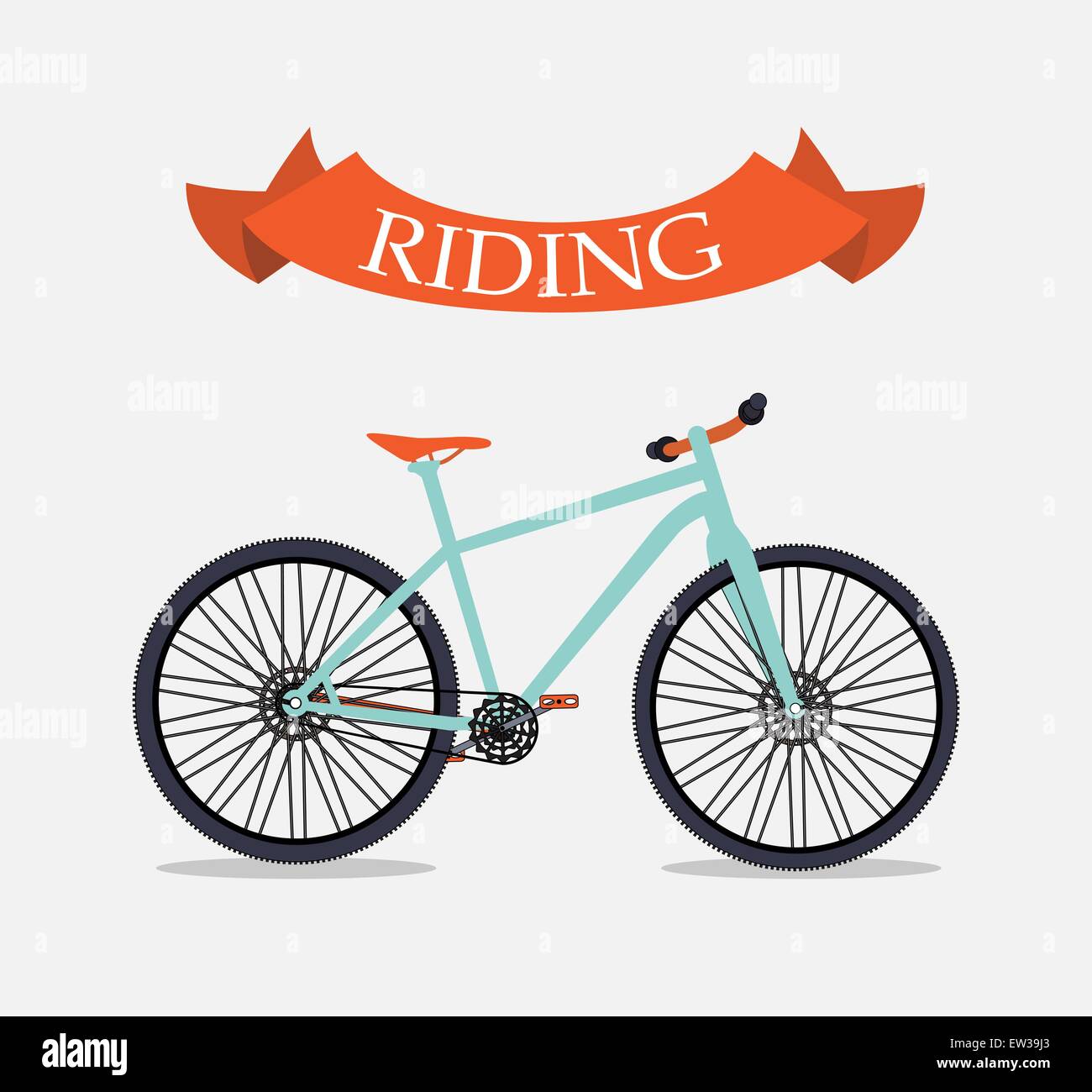Retro Bicycle Background Vector Illustrator Stock Vector Image & Art ...