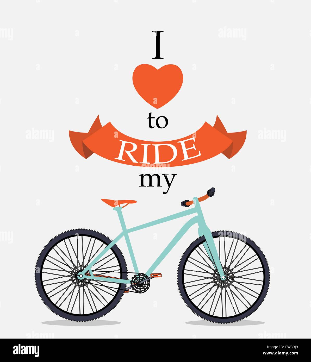 Retro Bicycle Background Vector Illustrator Stock Vector Image & Art ...