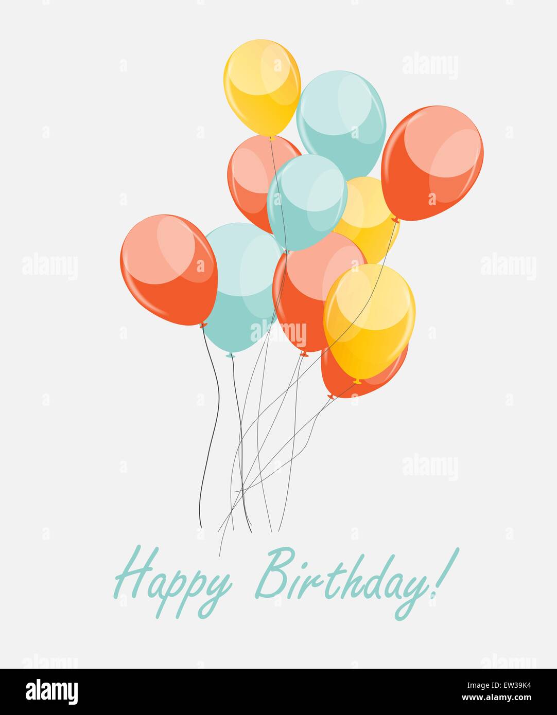 Retro Balloons Background Vector Illustration Stock Vector Image & Art ...