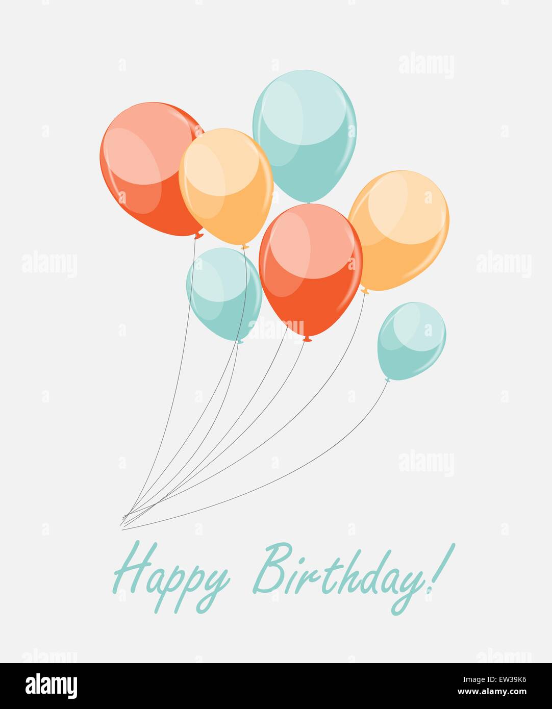 Retro Balloons Background Vector Illustration Stock Vector Image & Art ...