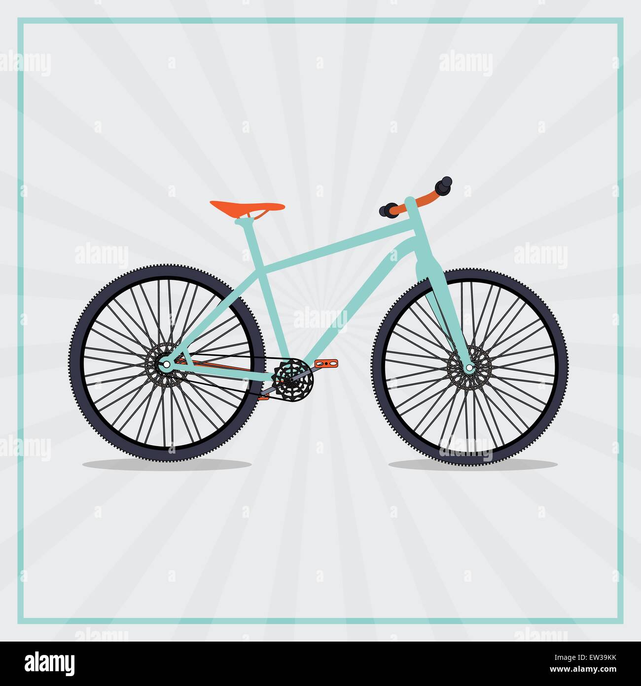 Retro Bicycle Background Vector Illustrator Stock Vector Image & Art ...