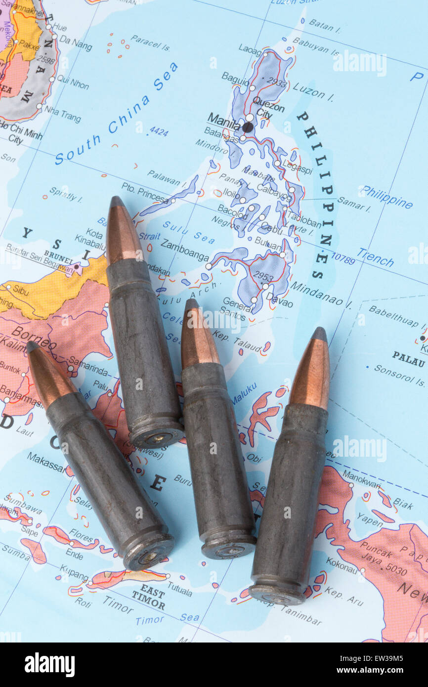 Philippines war map hi-res stock photography and images - Alamy