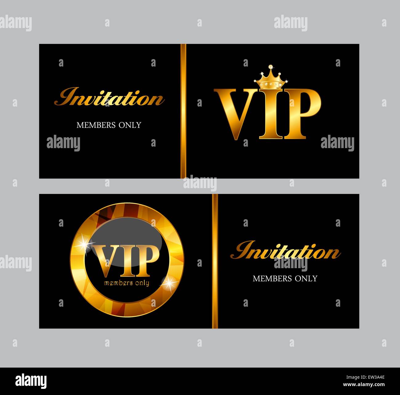 VIP Members Card Vector Illustration Stock Vector Image & Art - Alamy