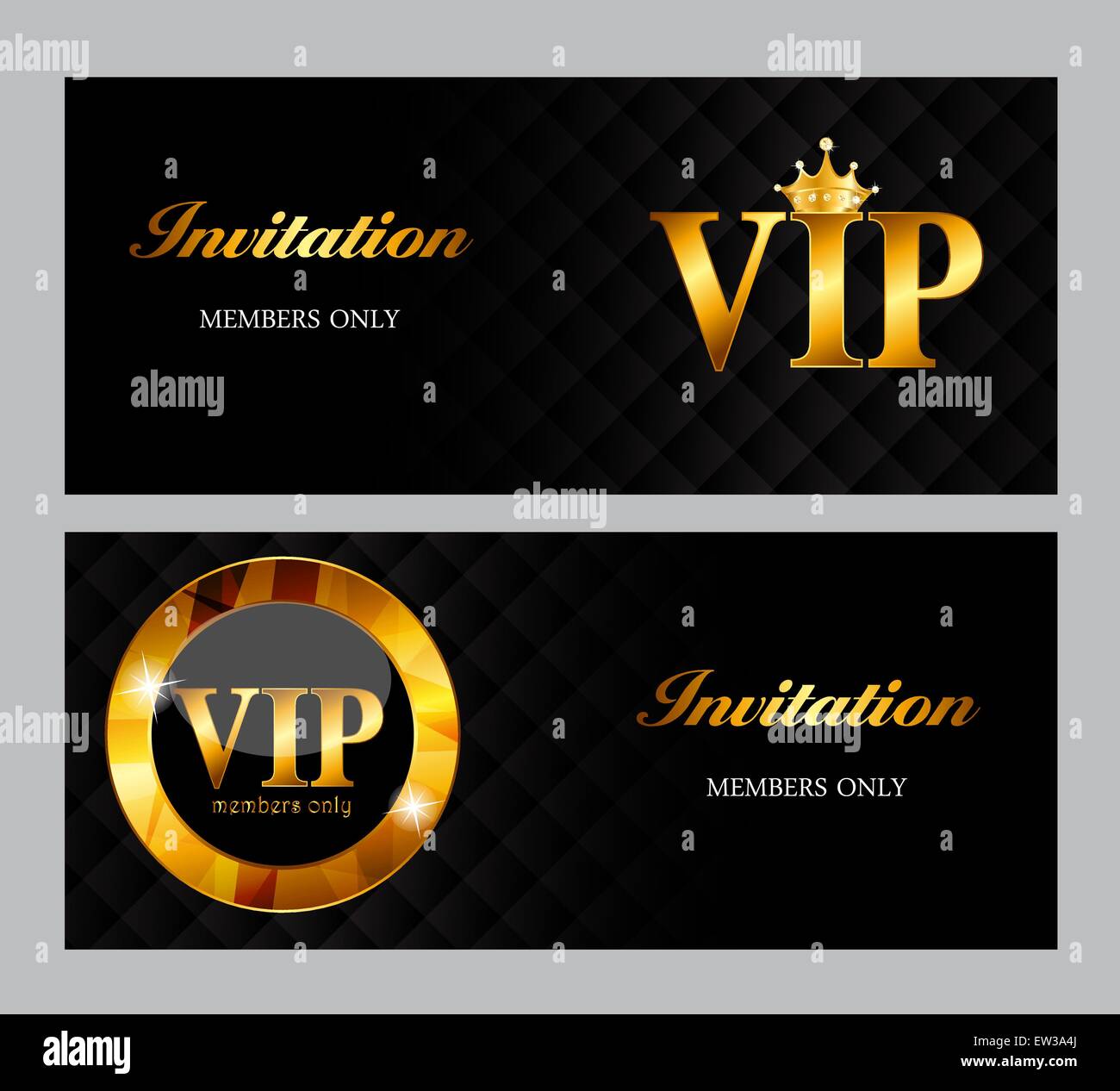 VIP Members Card Vector Illustration Stock Vector Image & Art - Alamy