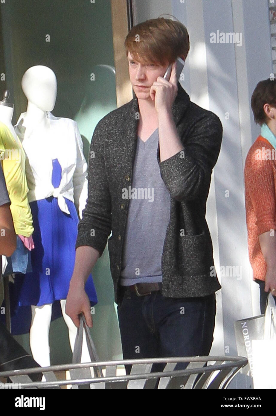 Austin & Ally co-star, Calum Worthy goes shopping at The Grove in ...