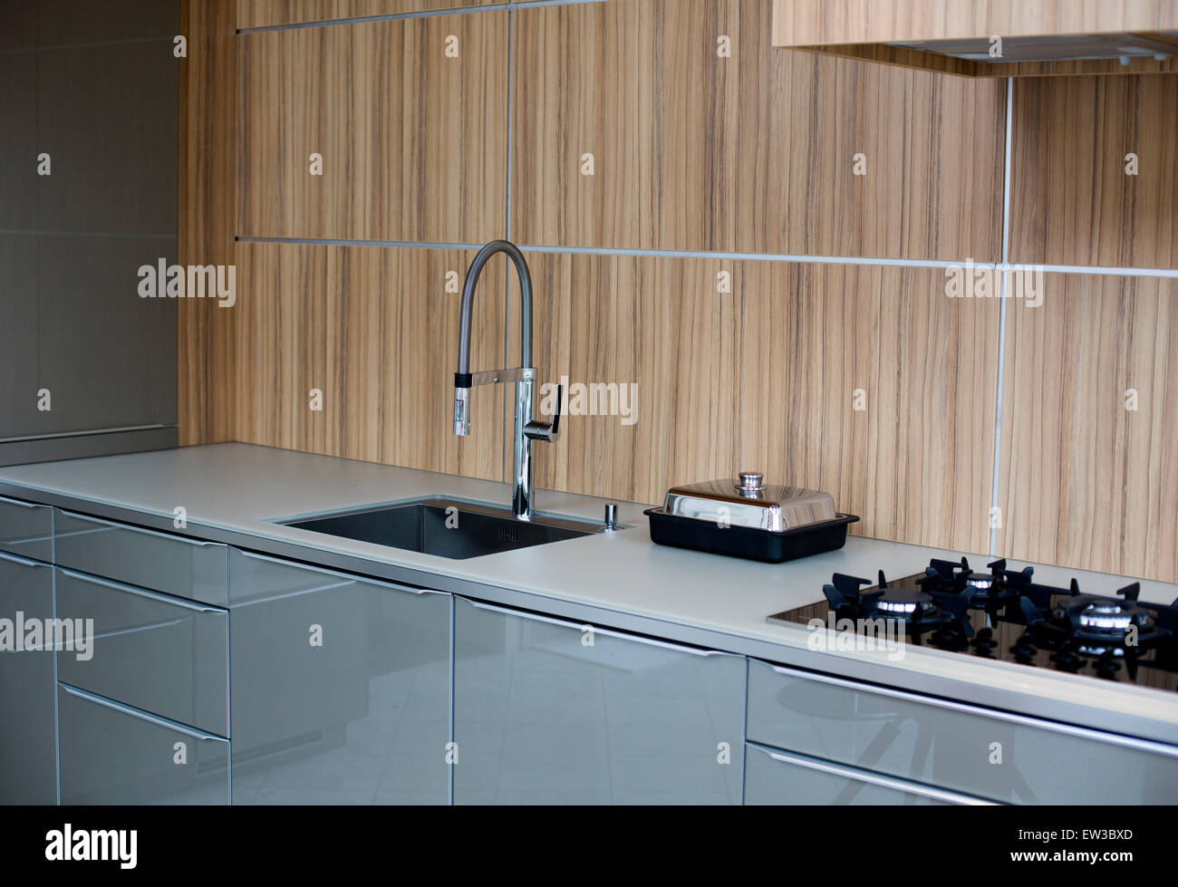 designer kitchen counter Stock Photo - Alamy