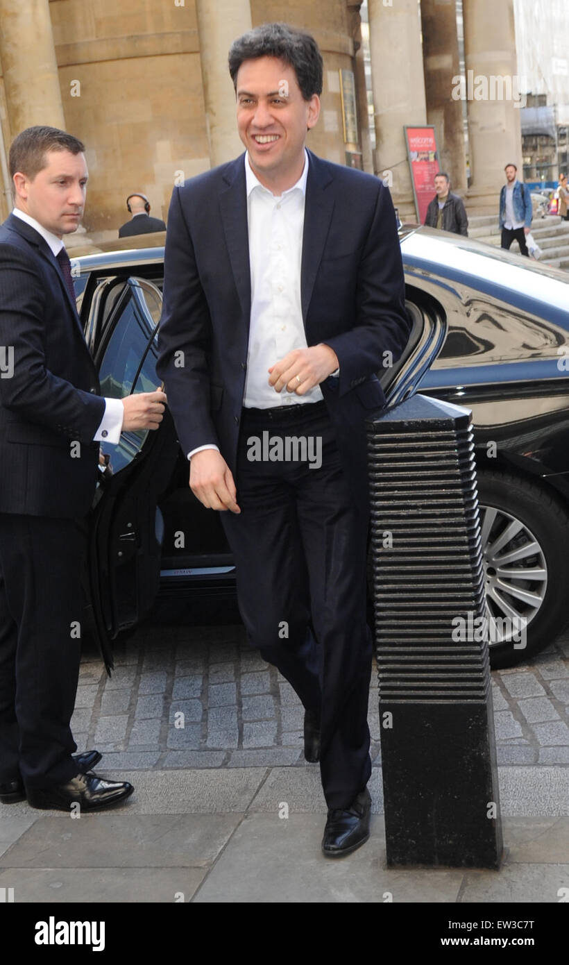 Ed Miliband arrives at the BBC studios Featuring: Edward Miliband, Ed ...