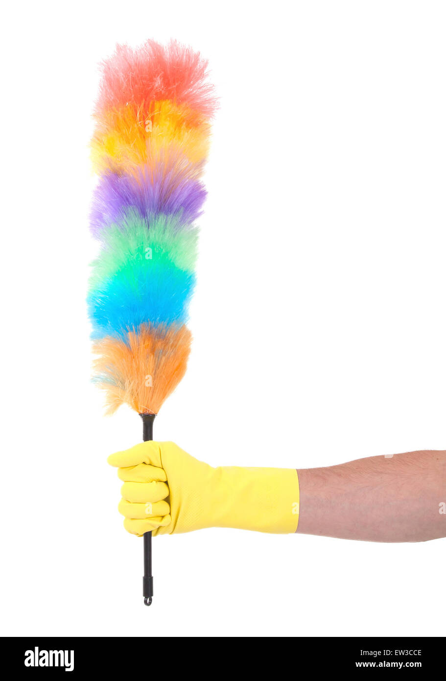 Maid cleaning with a duster hi-res stock photography and images - Alamy