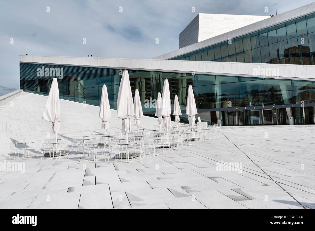 Norway, the Oslo Opera House (Operahuset). Designed by the Norwegian ...