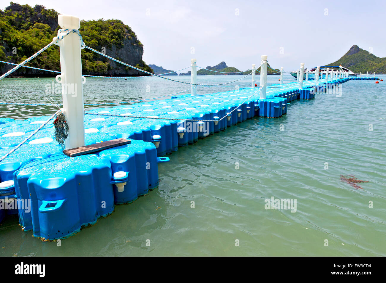 boat coastline of a green lagoon and tree south china sea thailand kho ...