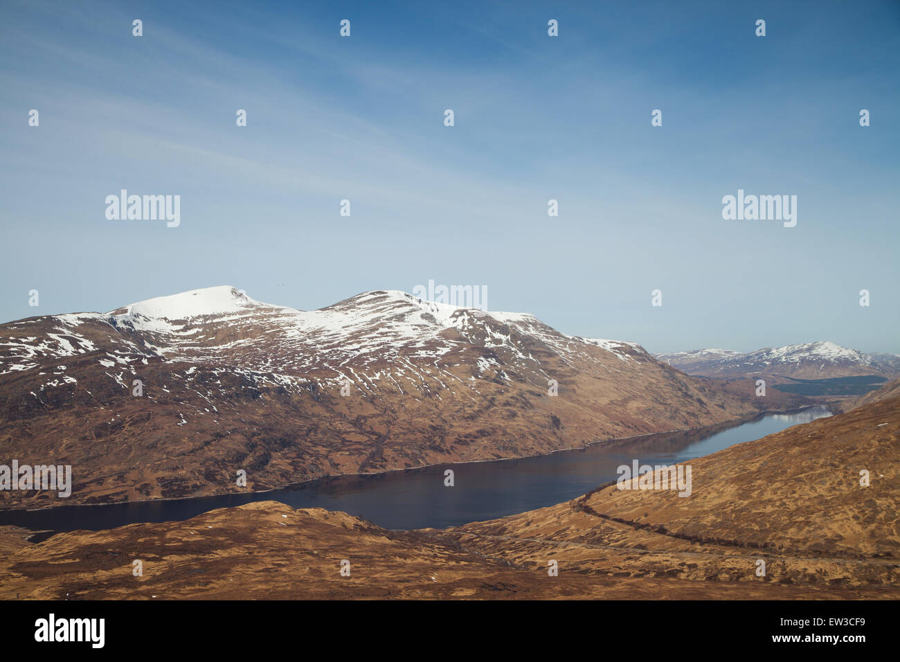Loch Treig and the Munros Stob Coire Easain and Stob a'Choire Mheadhoin ...