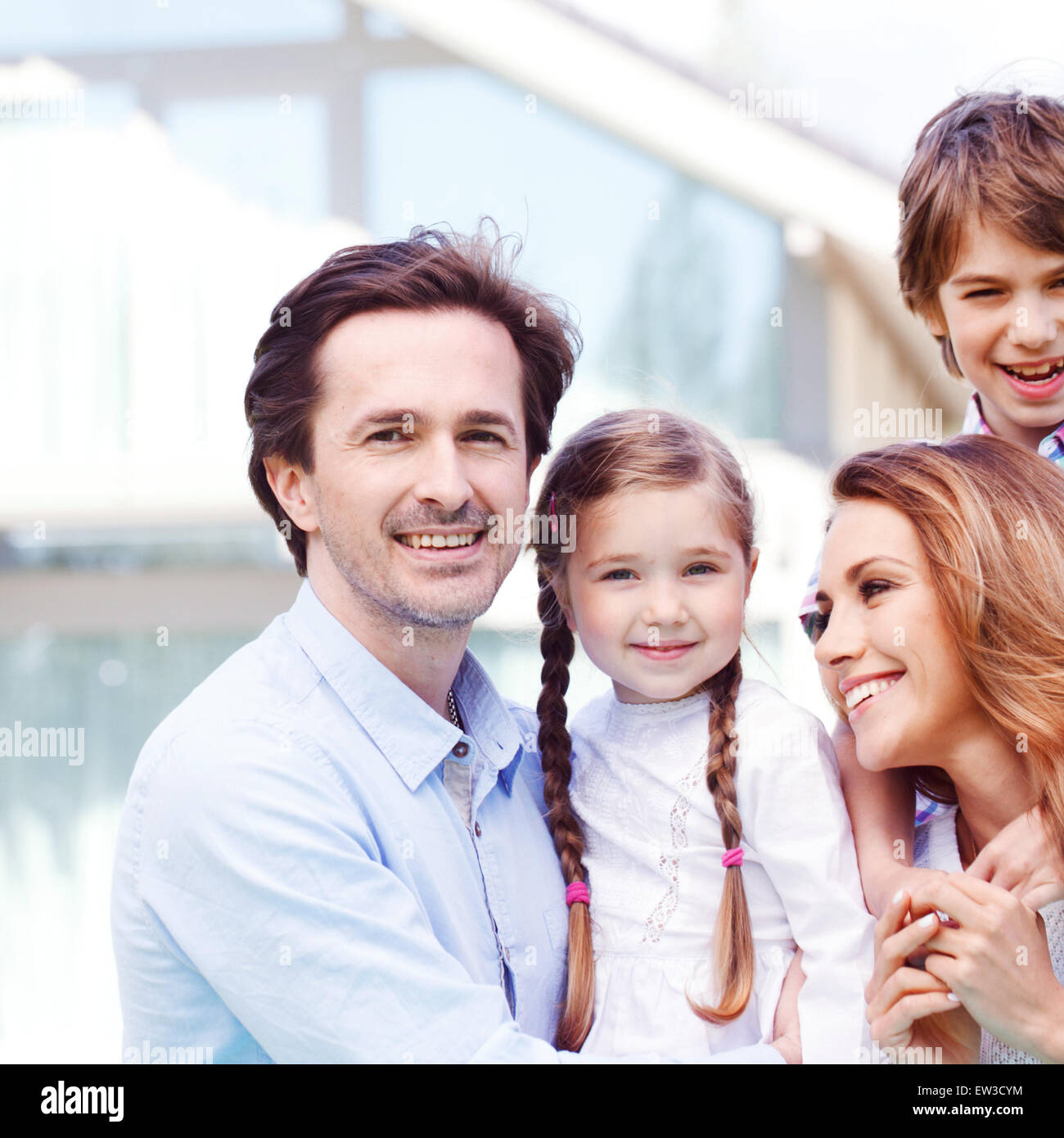 Wife husband son daughter girlfriend boyfriend kids hi-res stock ...