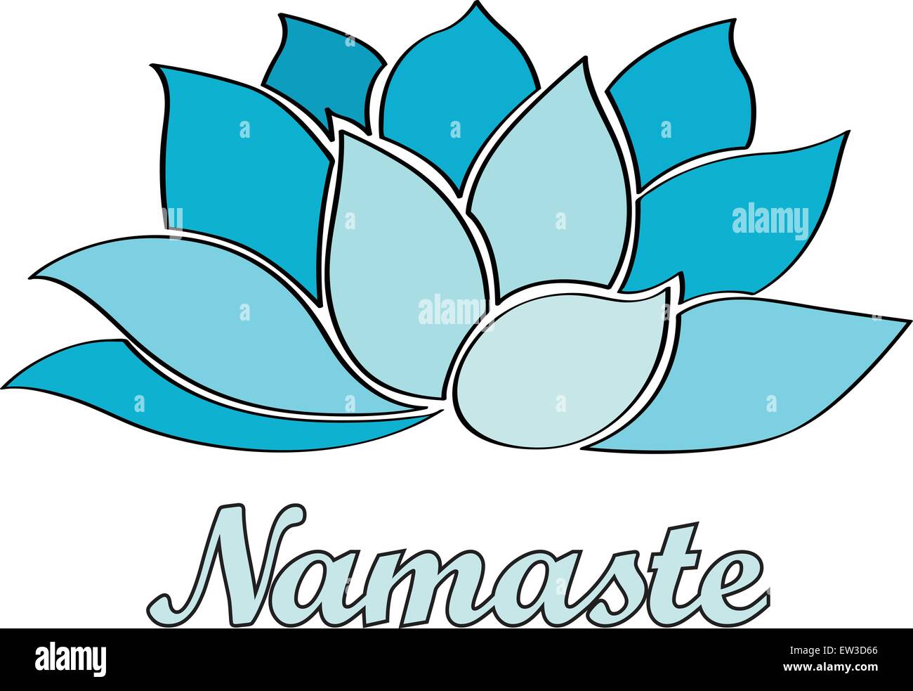 namaste - lotus flower Stock Vector Image & Art - Alamy
