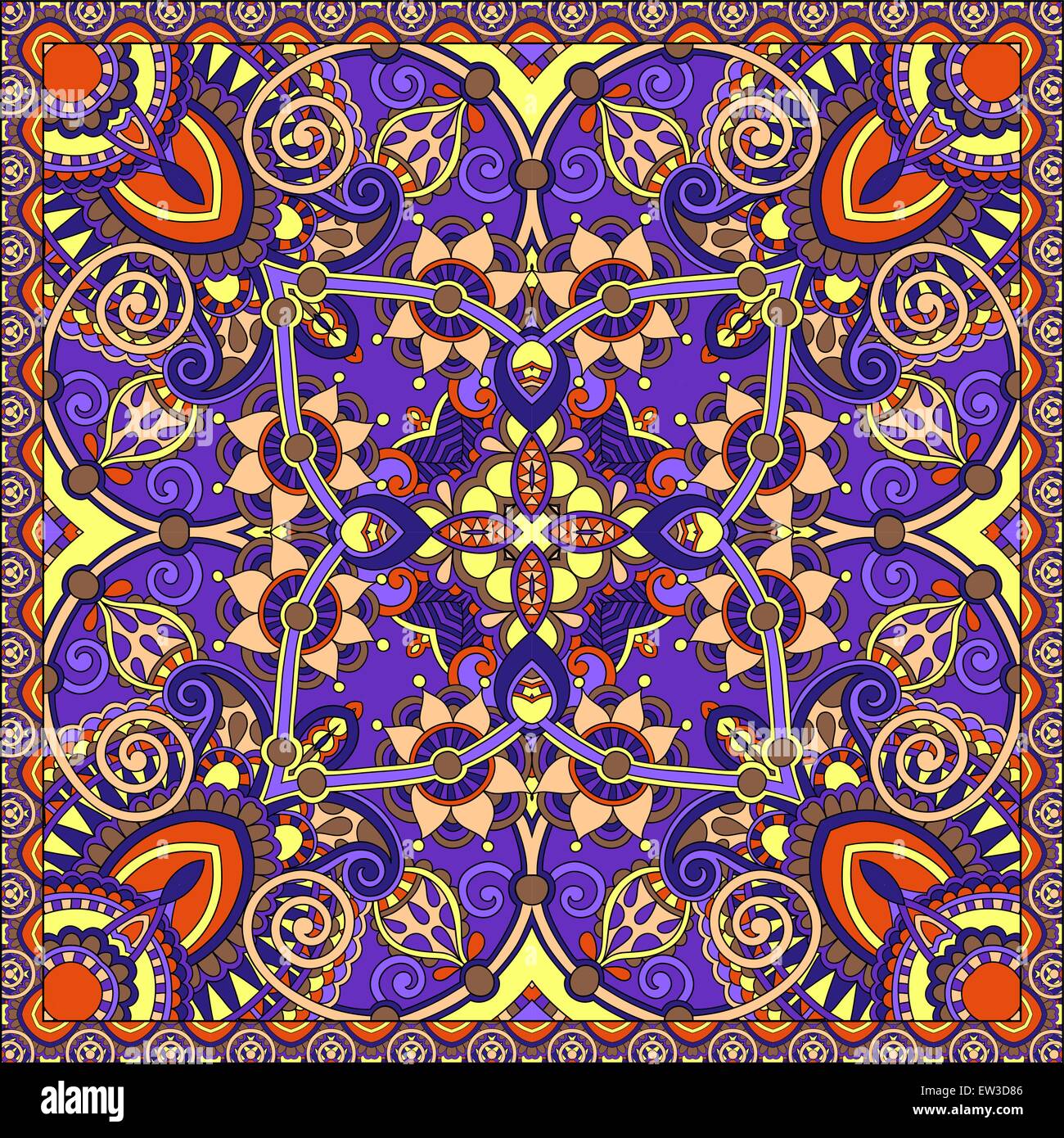 Paisley pattern hijab Stock Vector Images - Alamy