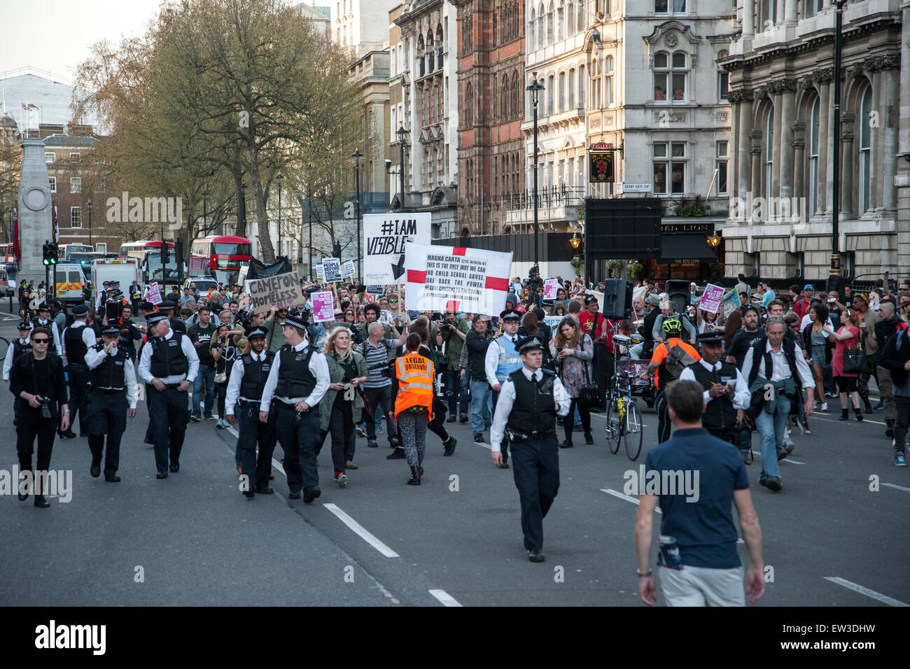 Hundreds of protesters marched through Central London to protest ...