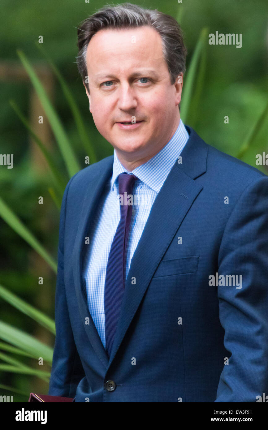 Downing Street, London, June 16th 2015. The British Prime Minister ...
