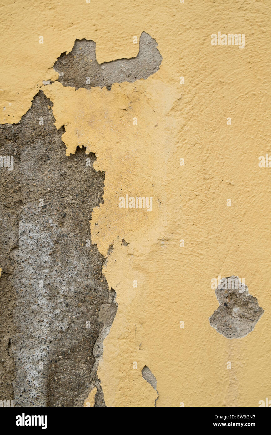 Full frame take of a peeling wall with plaster coming off Stock Photo ...