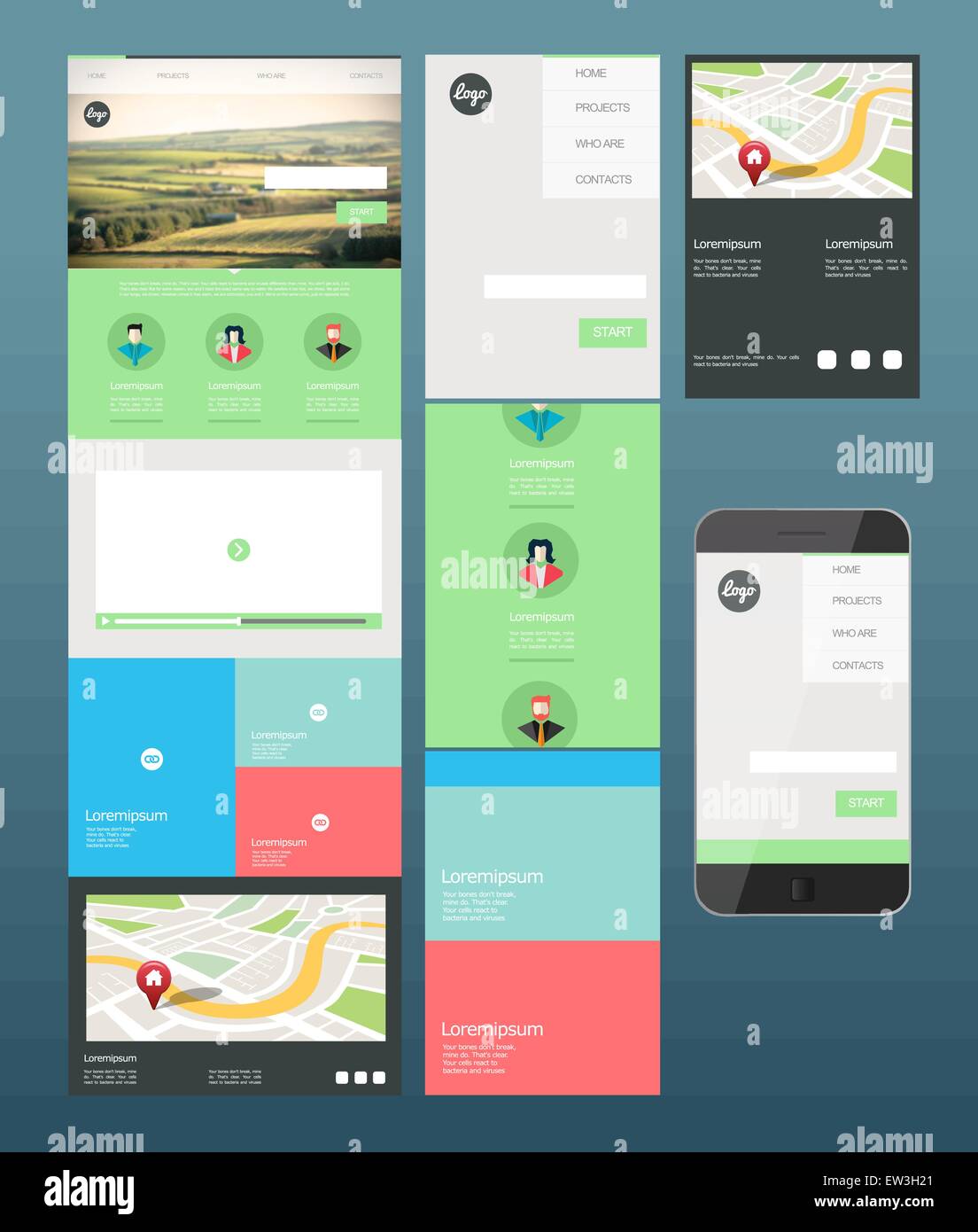 Digitally generated Map application interface vector Stock Vector Image ...