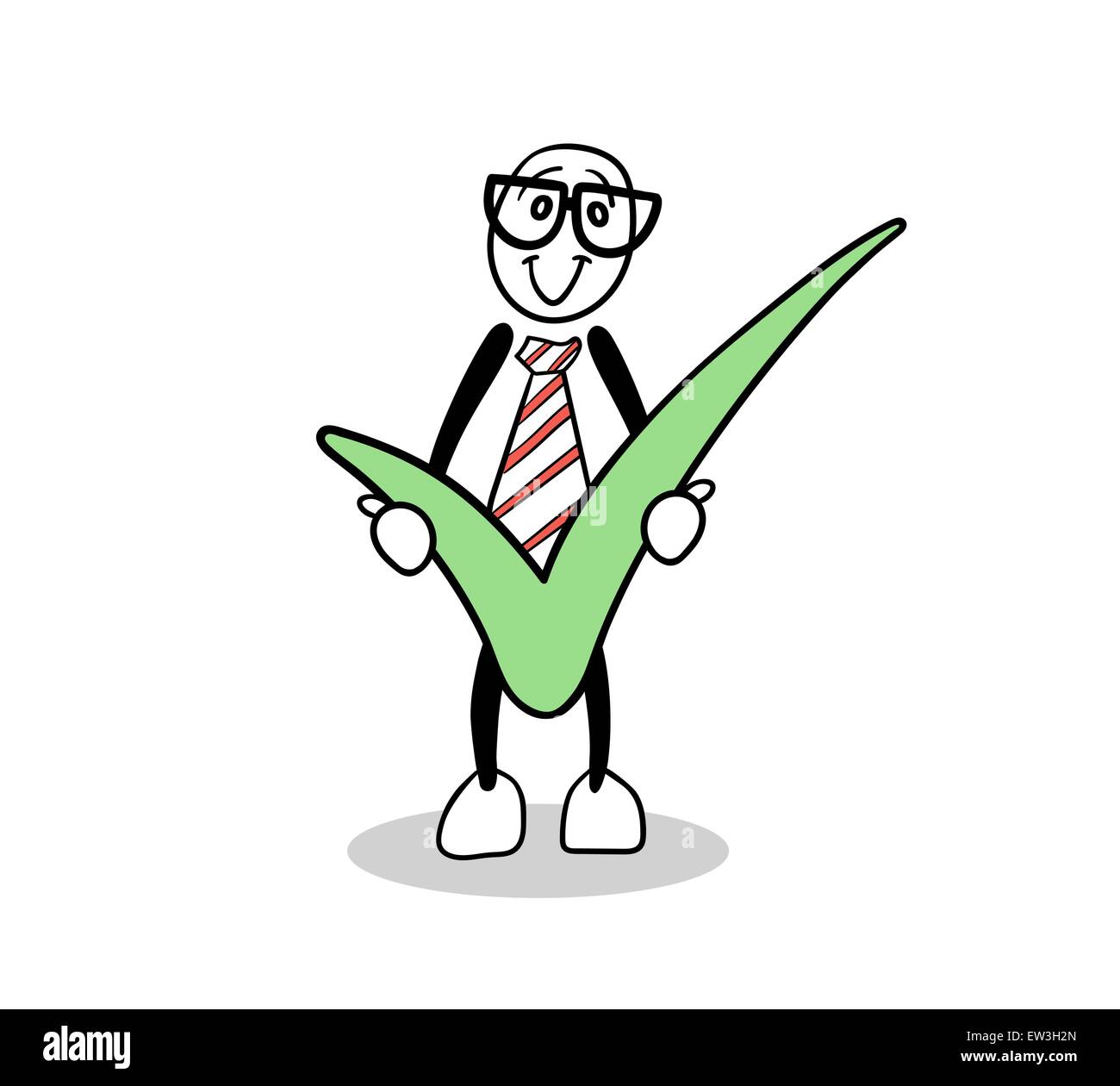 The tick cartoon hi-res stock photography and images - Alamy