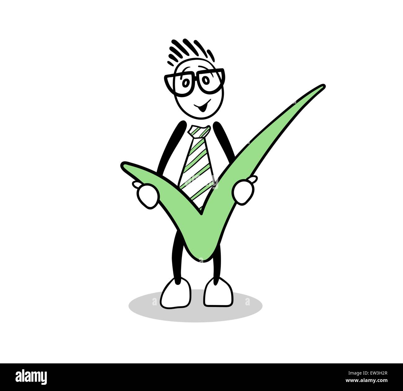 The tick cartoon hi-res stock photography and images - Alamy