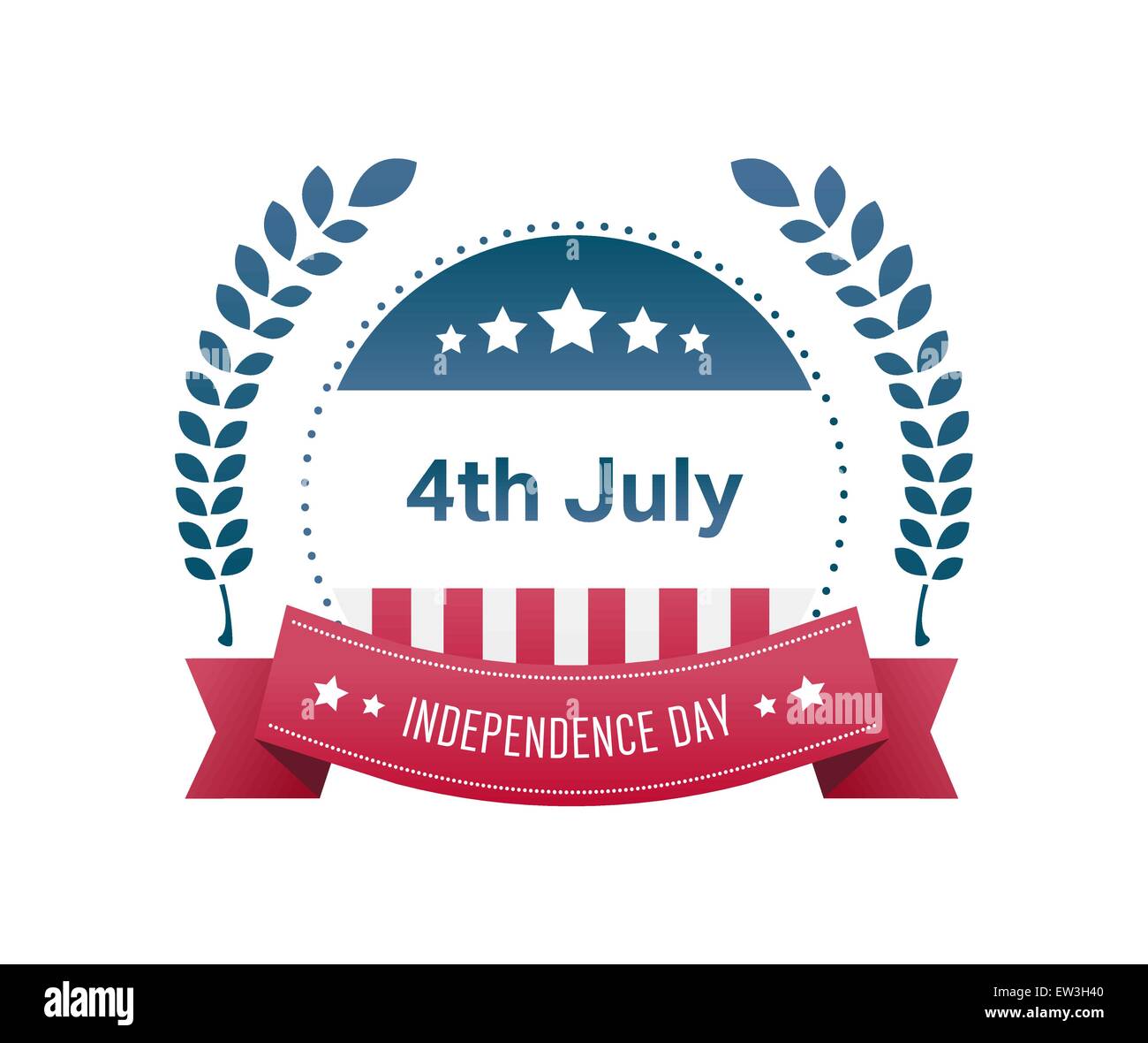 Digitally generated Patriotic fourth of july vector Stock Vector Image ...