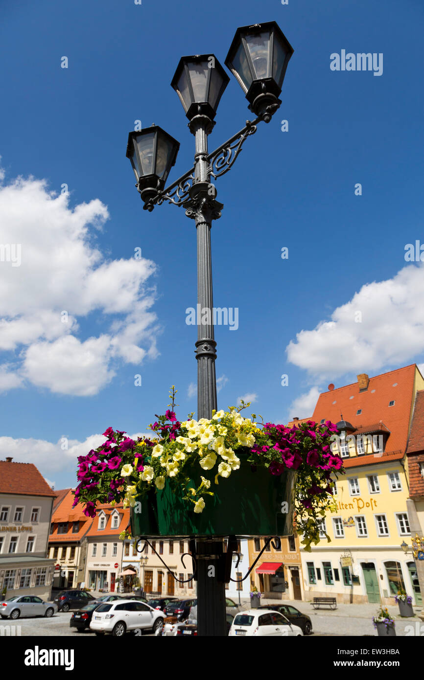Market Square in Stolpen, Saxony, Germany Stock Photo - Alamy