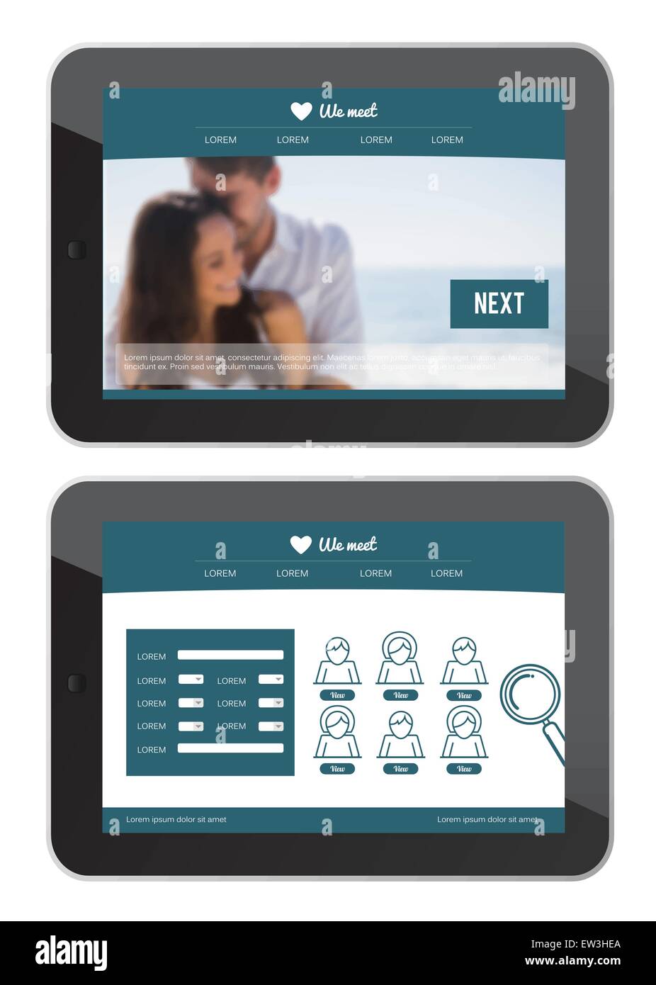 Dating apps Stock Vector Images - Alamy