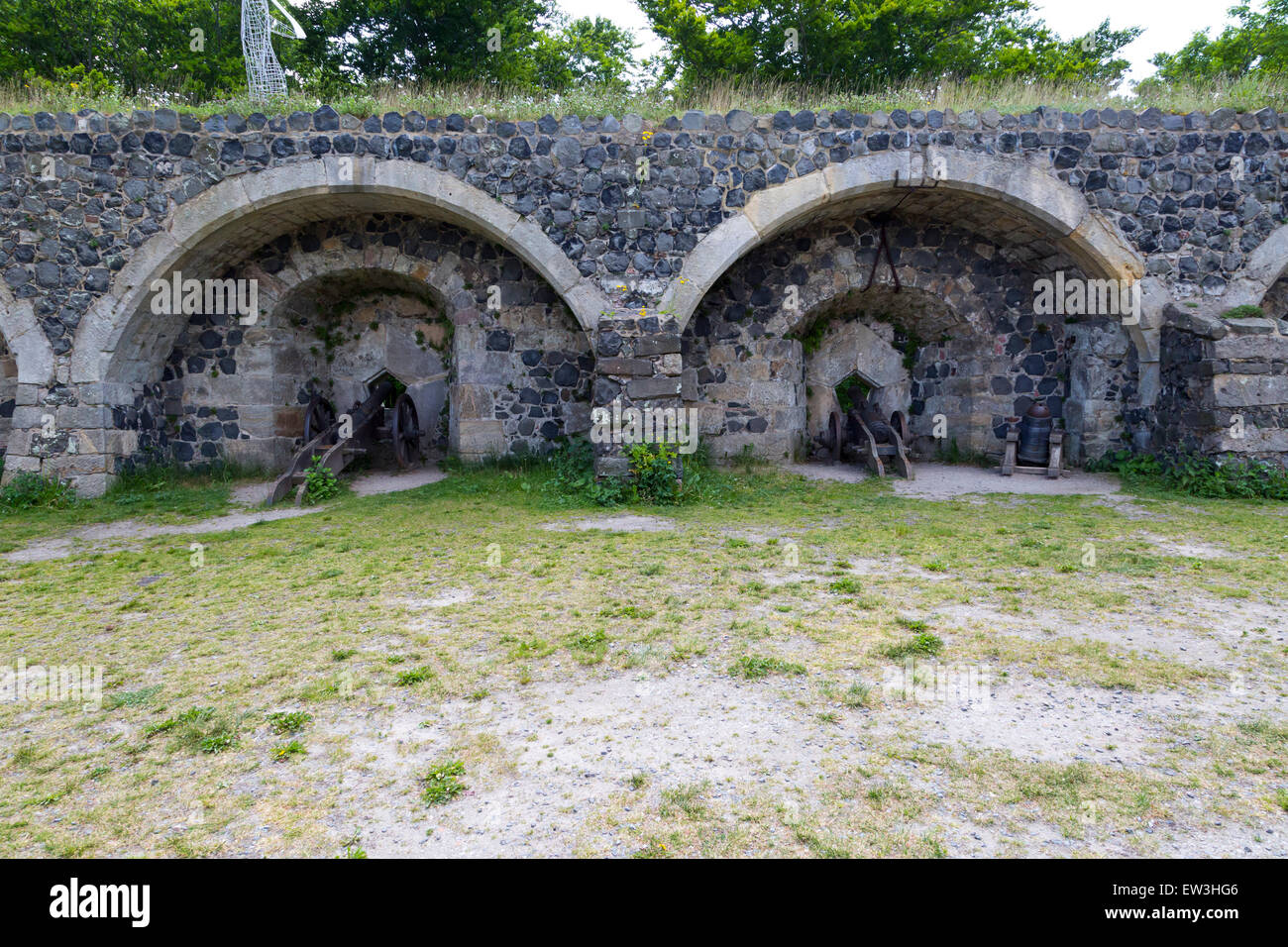Old Cannon in the Castle in Stolpen, Saxony, Germany Stock Photo - Alamy