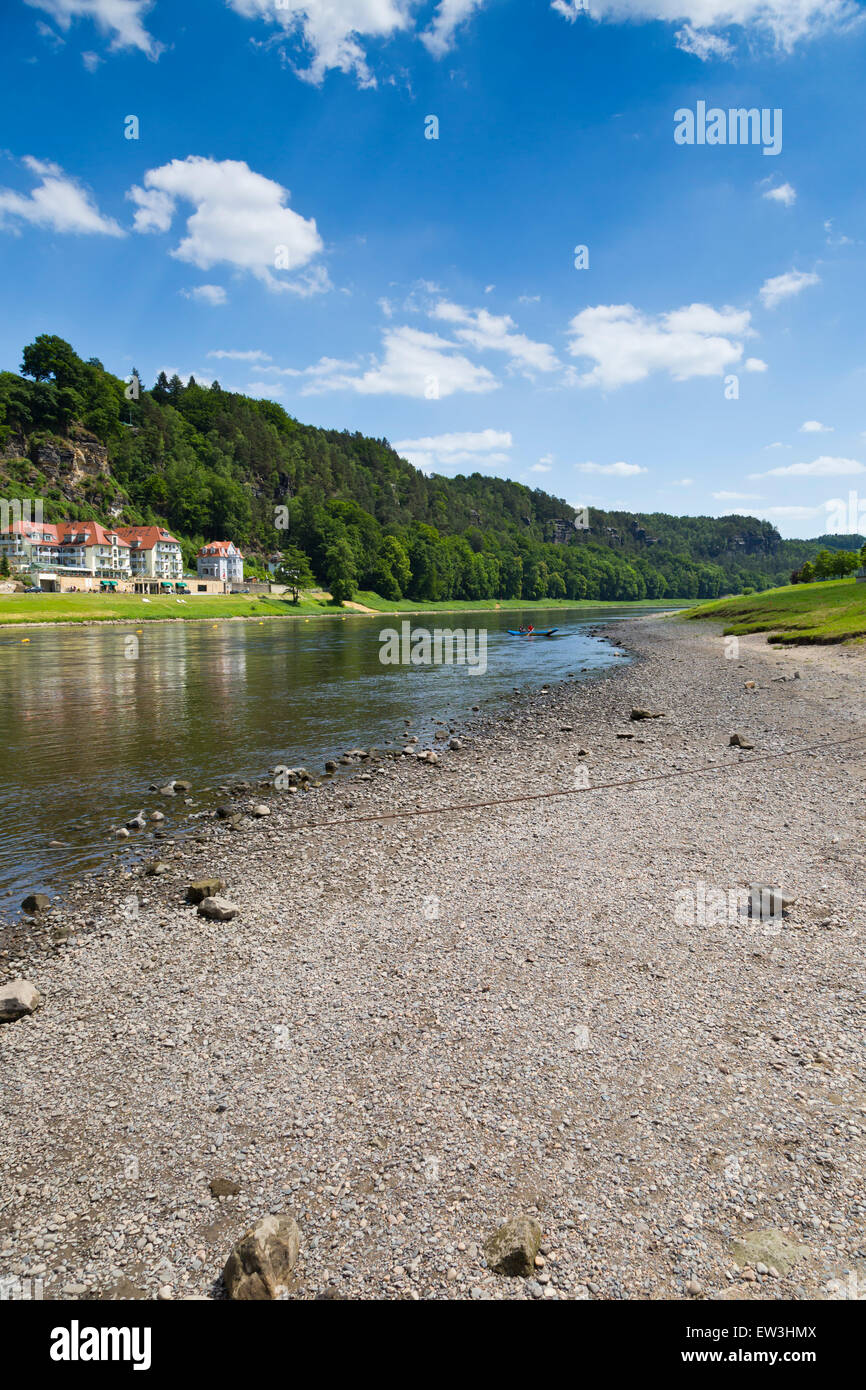 The River Elbe in Rathen,Saxony,Germany Stock Photo - Alamy