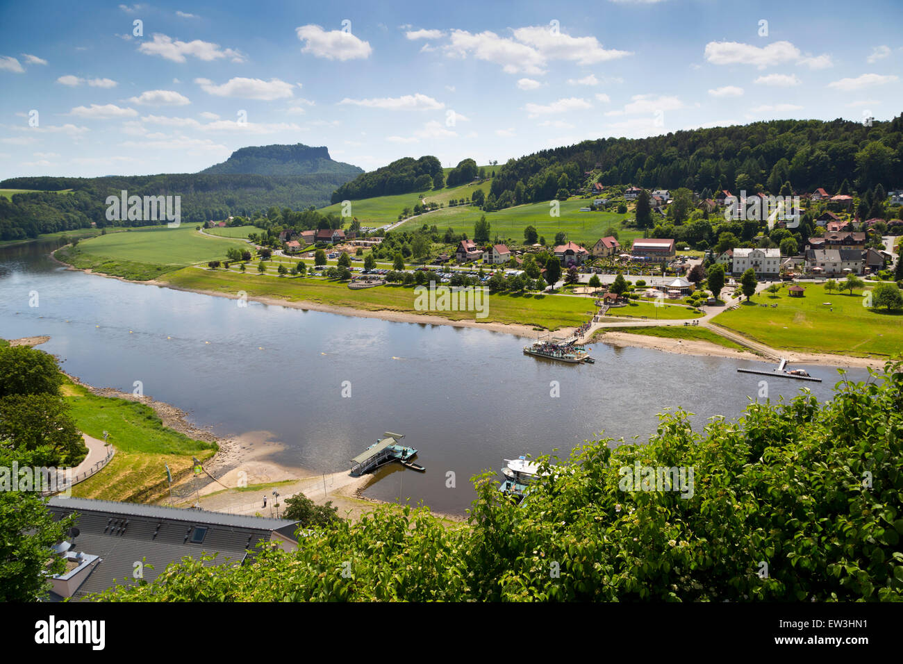 The River Elbe in Rathen,Saxony,Germany Stock Photo - Alamy