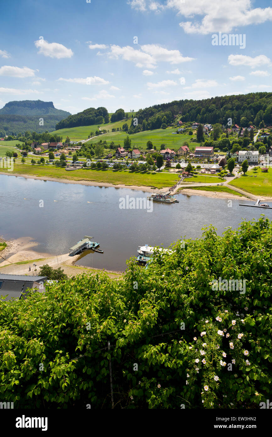 The River Elbe in Rathen,Saxony,Germany Stock Photo - Alamy