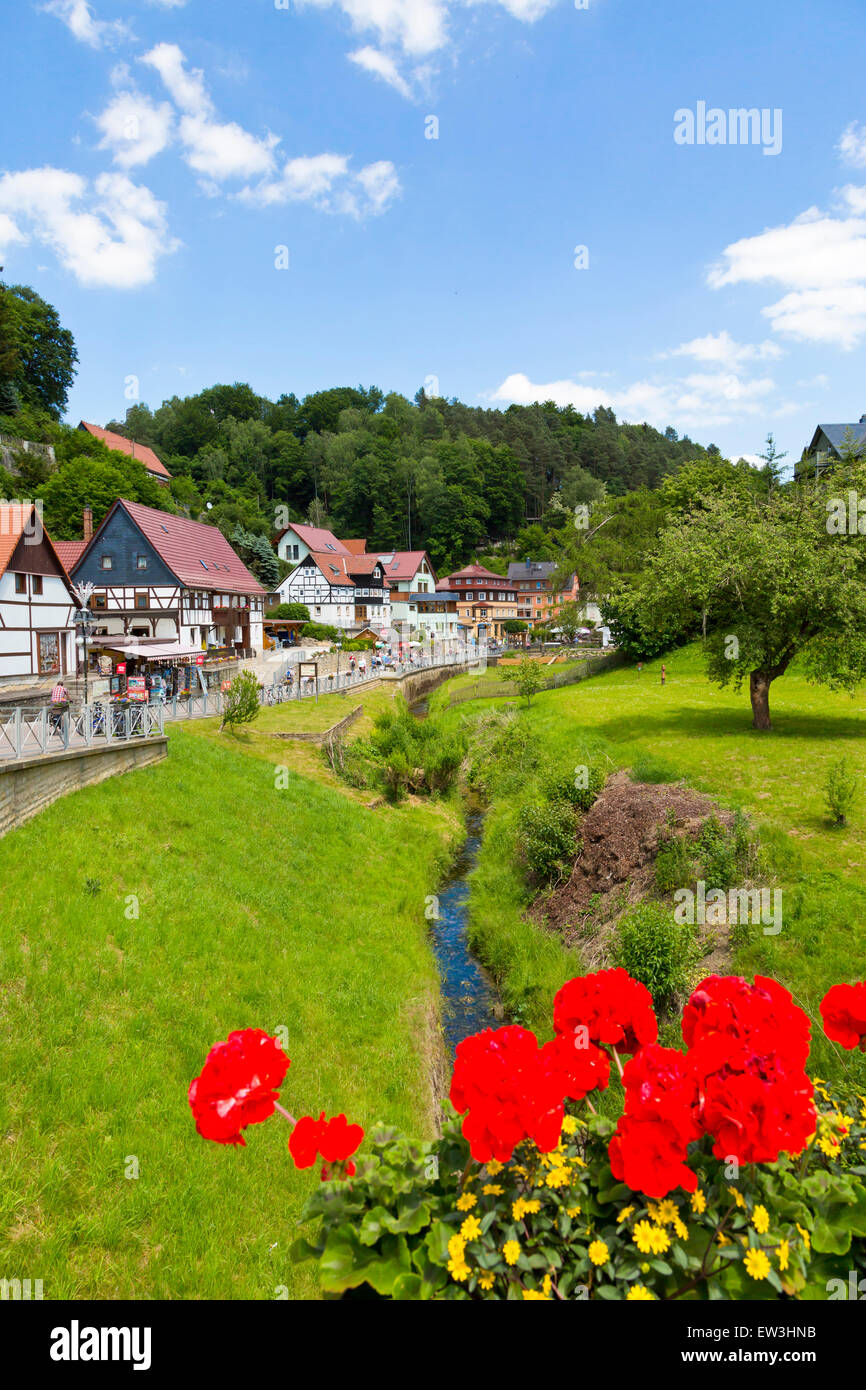 The Village Rathen, Saxony, Germany Stock Photo - Alamy